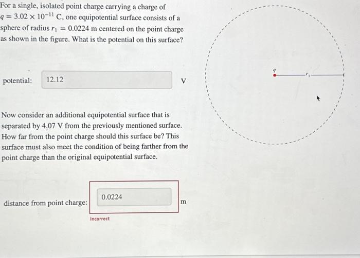 Solved For a single, isolated point charge carrying a charge | Chegg.com