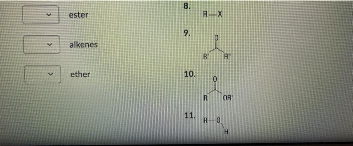 Solved Match each functional group with its structural | Chegg.com