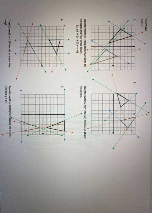 PREIMAGE IMAGE 1. 2 A Transformation: Translation | Chegg.com