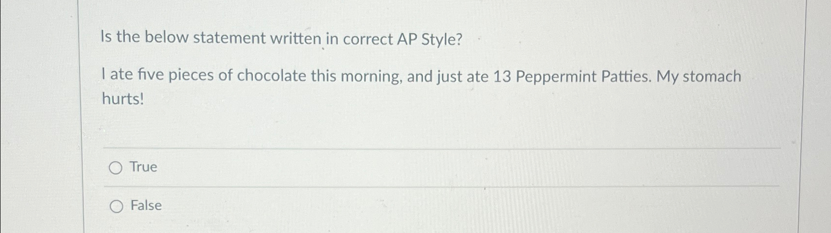 Solved Is the below statement written in correct AP Style?I | Chegg.com ...