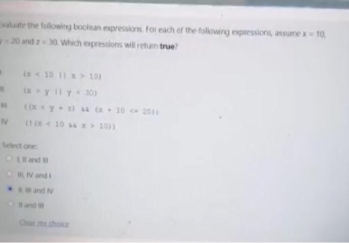 Solved Evaluate the following boolean expressions. For each | Chegg.com