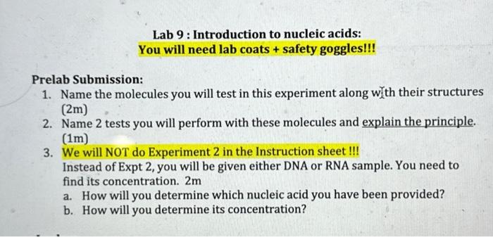 Solved Pre-Lab Set Up \& To make up the Biars and Dische | Chegg.com