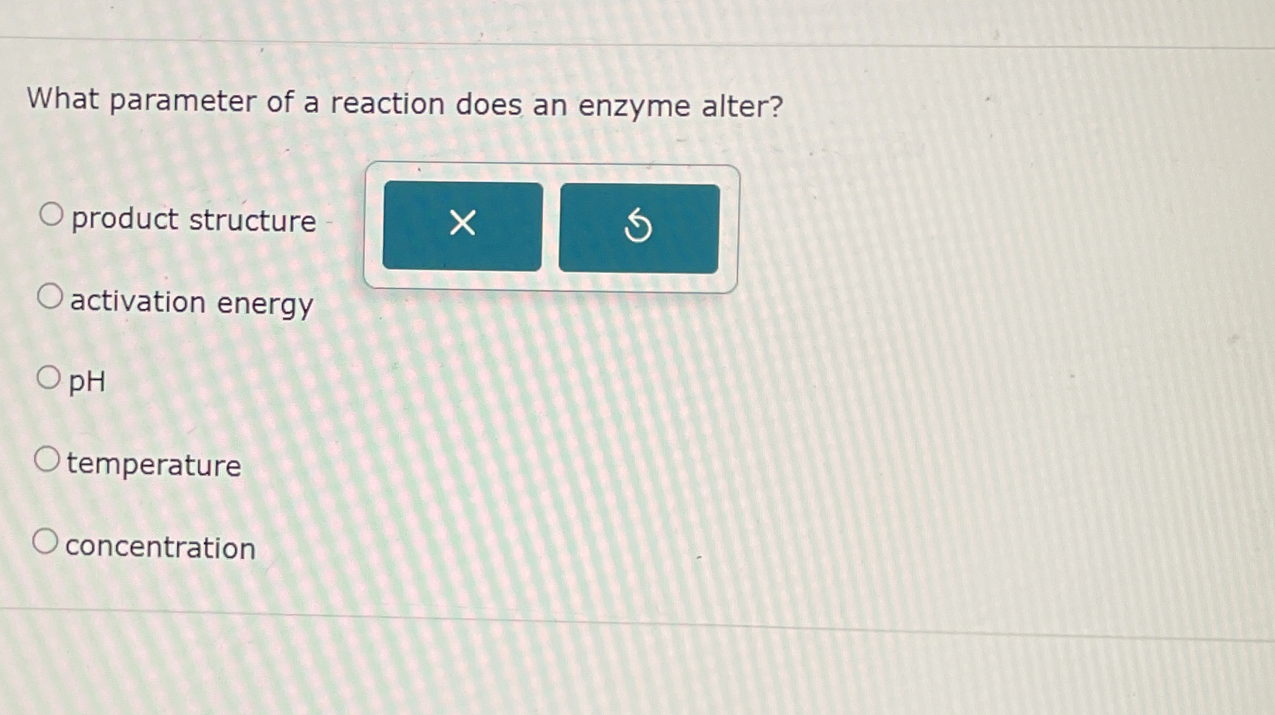 Solved What parameter of a reaction does an enzyme | Chegg.com