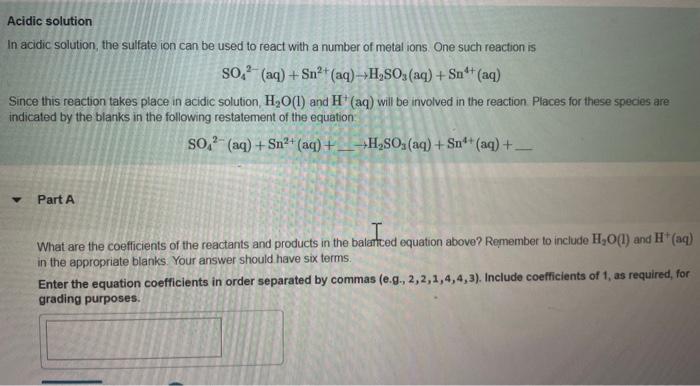Solved What are the coefficients of the reactants and | Chegg.com