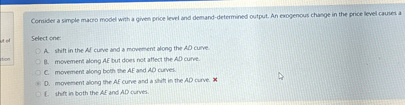 Solved Consider a simple macro model with a given price | Chegg.com