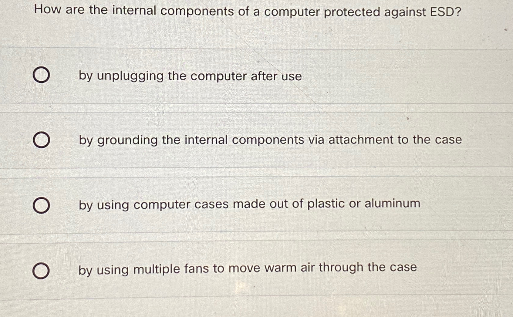 Solved How are the internal components of a computer | Chegg.com