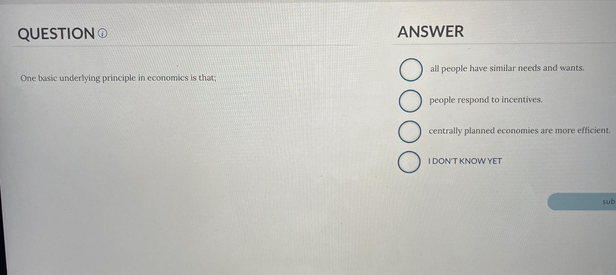 Solved QUESTION o.One basic underlying principle in | Chegg.com