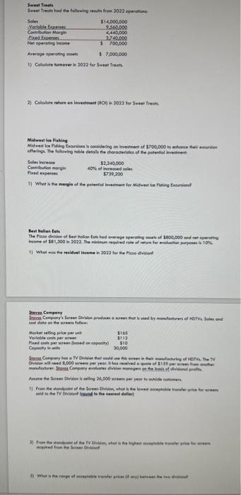 beeet Trosts Sepet ficotr hod enefollowitg phint tion | Chegg.com