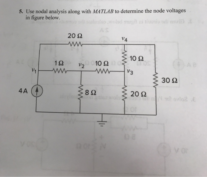 Solved 5. Use nodal analysis along with MATLAB to determine | Chegg.com