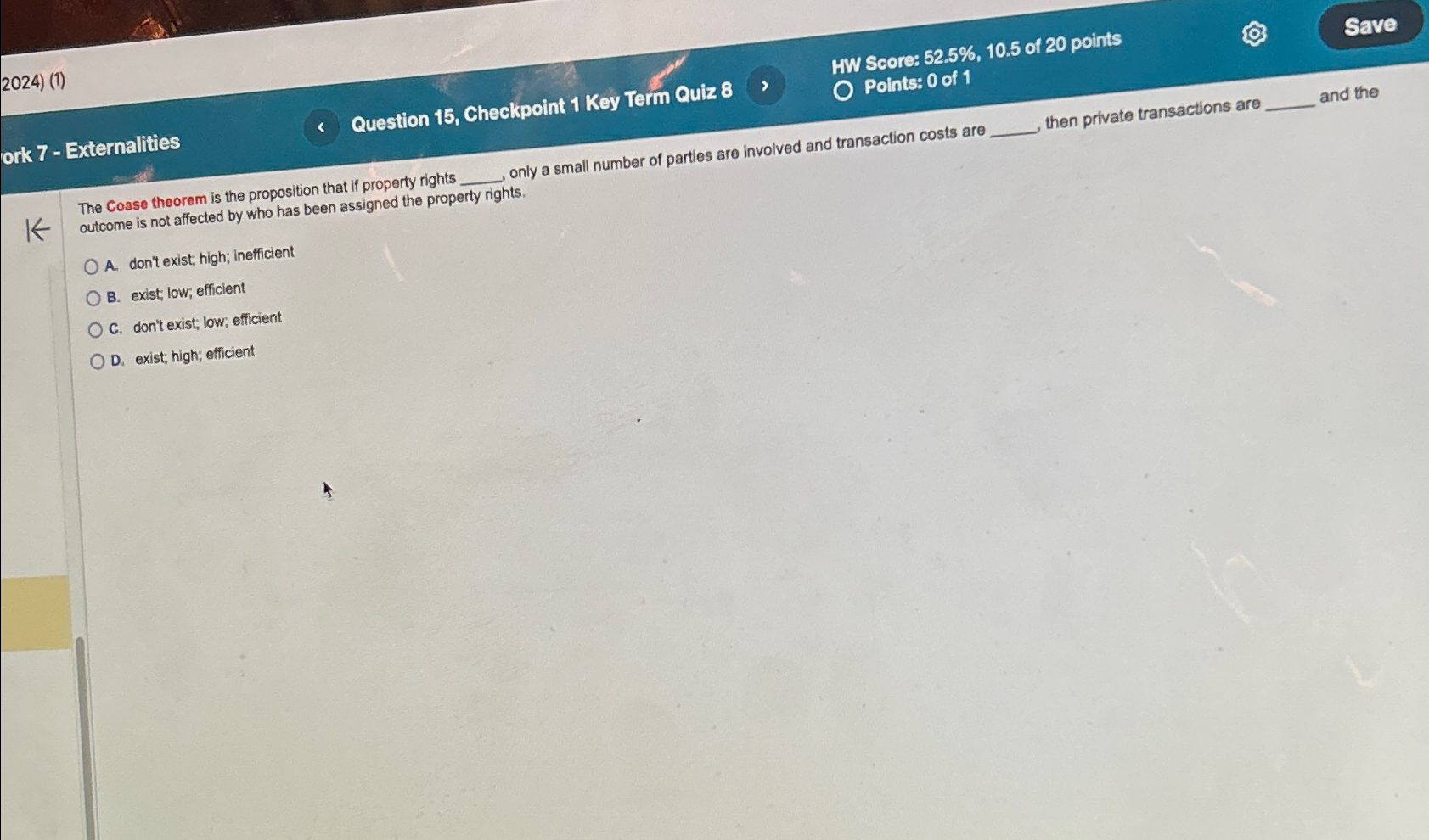 Solved (1)HW Score: 52.5%,10.5 ﻿of 20 ﻿pointsork 7 - | Chegg.com