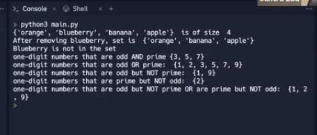 Solved 3. python 3 main.py f'orange', 'blueberry', 'banana', | Chegg.com