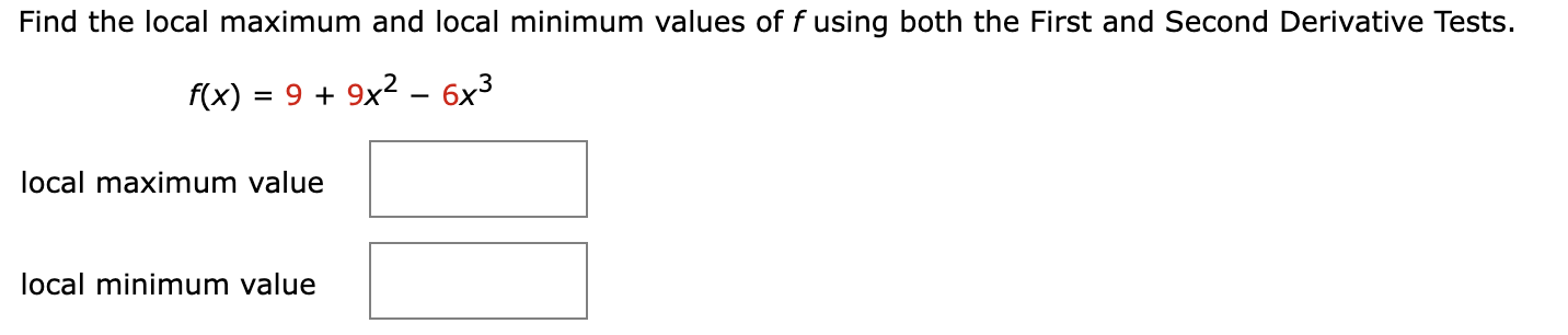Solved Find The Local Maximum And Local Minimum Values Of F 3496