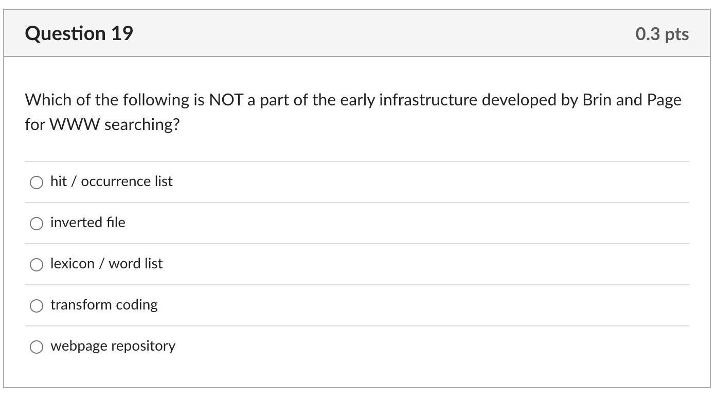 Solved Question 19Which of the following is NOT a part of | Chegg.com