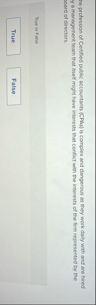 Solved ne profession of Certified public accountants (CPAs) | Chegg.com