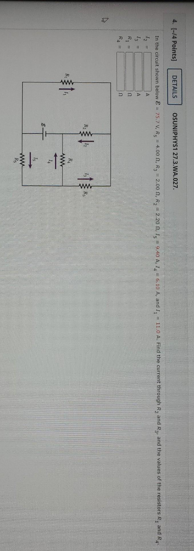 Solved 4. 1-14 Points) DETAILS OSUNIPHYS1 27.3.WA.027. and | Chegg.com Solved 4. 1-14 Points) DETAILS OSUNIPHYS1 27.3.WA.027. and | Chegg.com