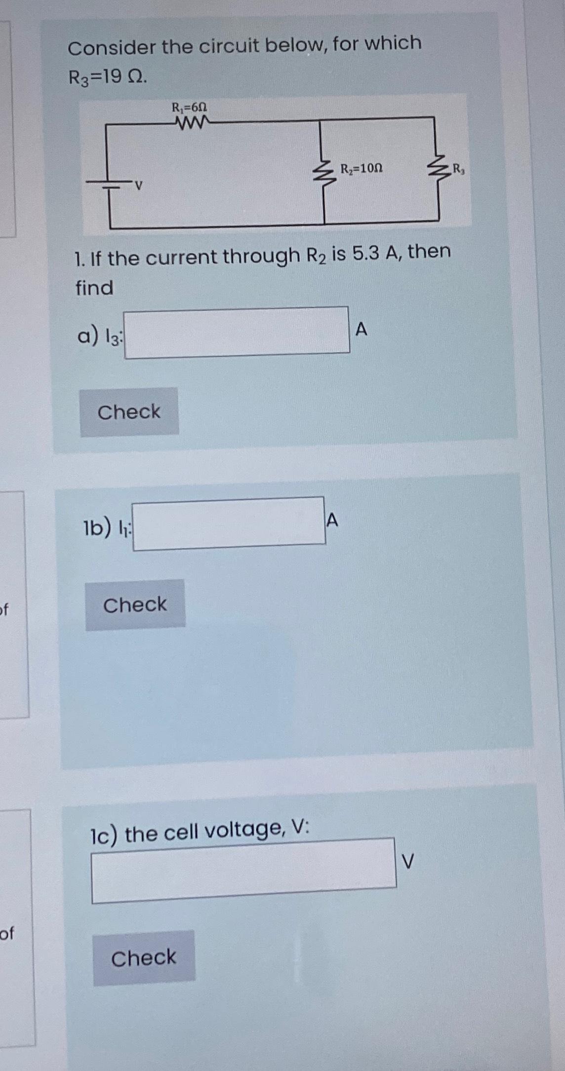 Solved Consider the circuit below, for which R3=19Ω.If the | Chegg.com
