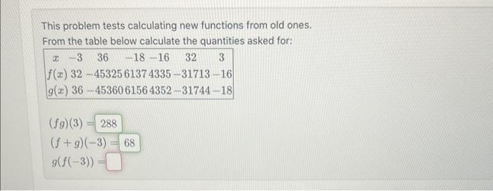 Solved This problem tests calculating new functions from old | Chegg.com