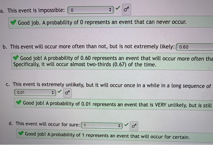 Solved Probability is a measure of how likely an event is to | Chegg.com