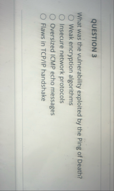 Solved QUESTION 3What was the vulnerability exploited by the | Chegg.com