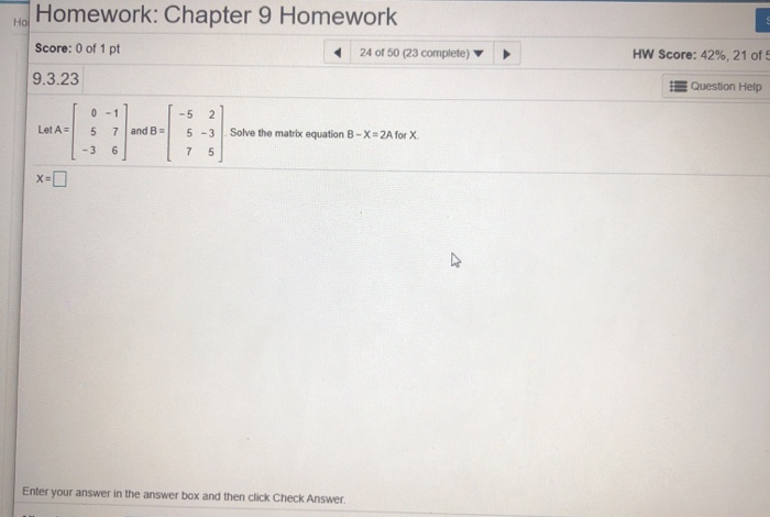 Solved To Homework Chapter 9 Homework Score 0 Of 1 Pt 24