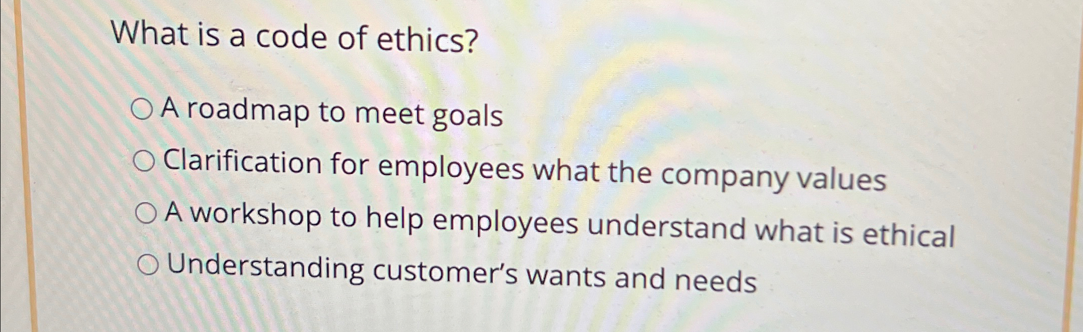 Solved What is a code of ethics?A roadmap to meet | Chegg.com