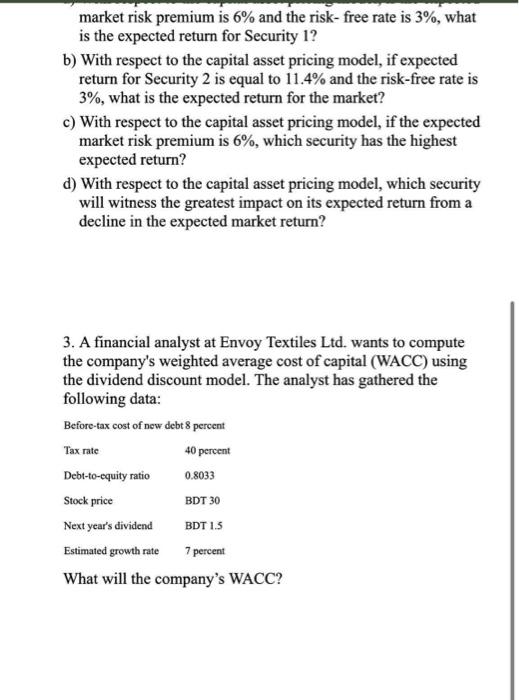 Solved Practice Questions 1. A portfolio manager creates the | Chegg.com