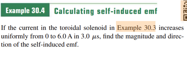 Solved Calculating self-induced emfIf the current in the | Chegg.com