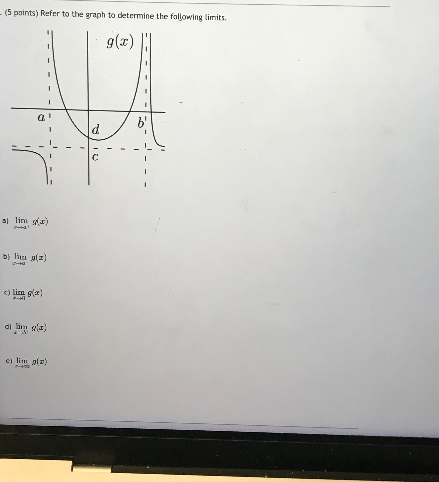 (5 ﻿points) ﻿Refer to the graph to determine the | Chegg.com