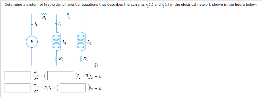 Solved Determine a system of first-order differential | Chegg.com