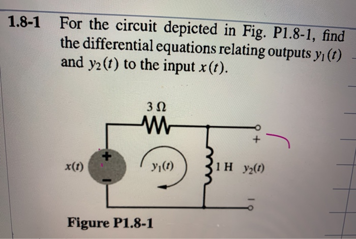 Solved Find the equation relating the input to output for | Chegg.com
