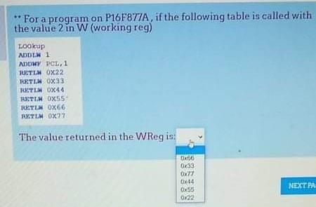 Solved Consider the following PIC code for 16f877a : Assume | Chegg.com