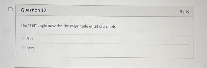 Solved The "Tilt" angle provides the magnitude of tilt of a | Chegg.com