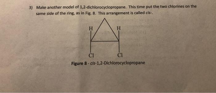 Solved Make another model of 1,2-dichlorocyclopropane. This | Chegg.com
