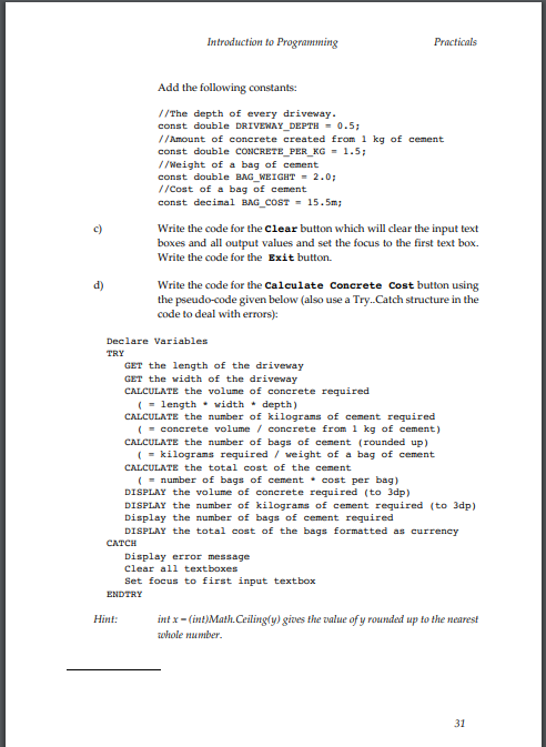 Solved Add the following constants://The depth of every | Chegg.com