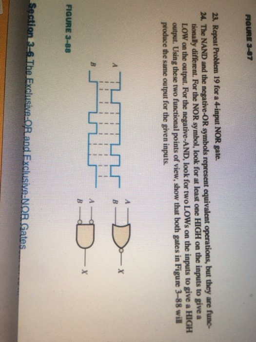 Solved FIGURE 3-87 23. Repeat Problem 19 for a 4-input NOR | Chegg.com