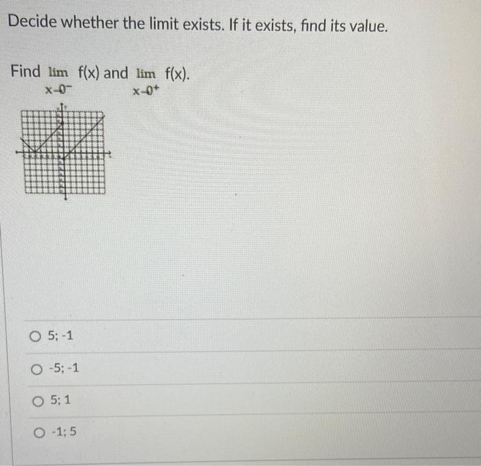 Solved Decide whether the limit exists. If it exists, find | Chegg.com