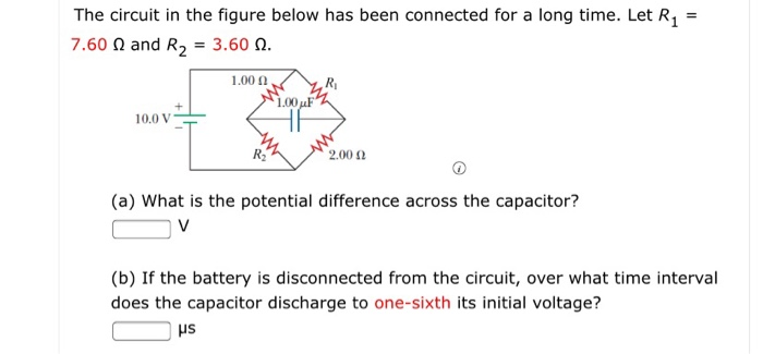 Solved The circuit in the figure below has been connected | Chegg.com