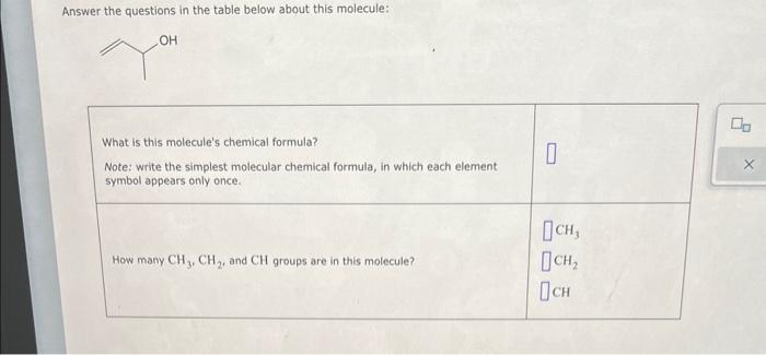 Solved Answer the questions in the table below about this | Chegg.com