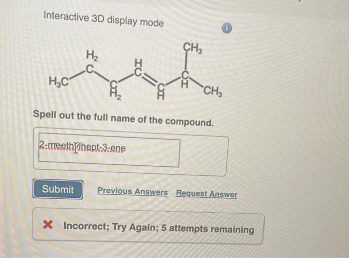 Solved Interactive 3D display mode Spell out the full name | Chegg.com