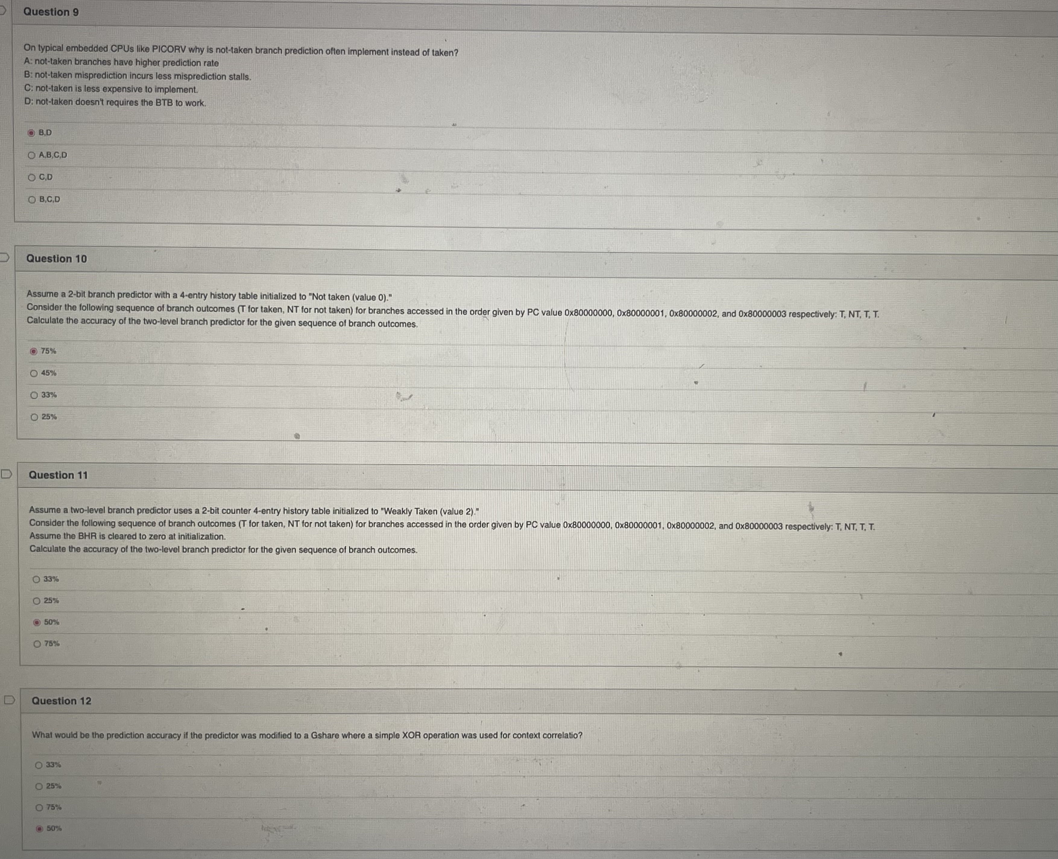 Solved Question 9On typical embedded CPUs like PICORV why is | Chegg.com