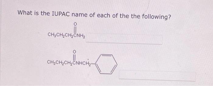Solved What is the IUPAC name of the following? оо | Chegg.com