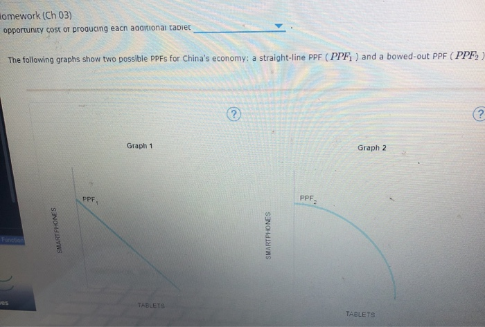 omework (Ch 03) opportunity cost of producing each | Chegg.com
