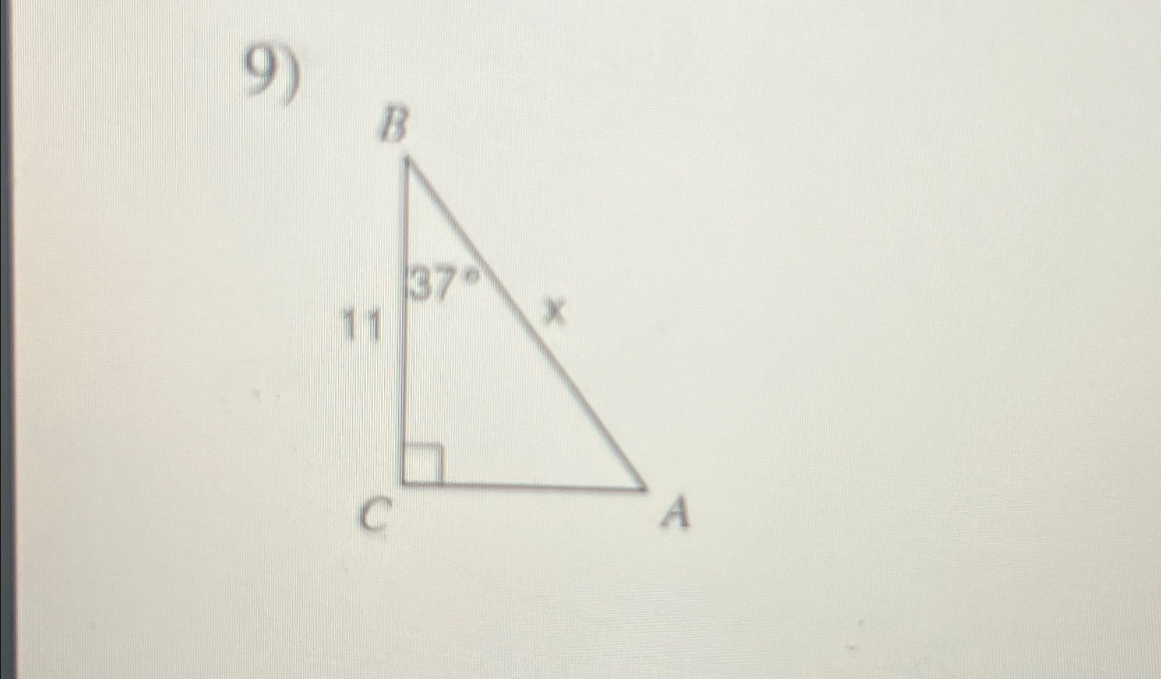 Solved Find the measure of side x | Chegg.com