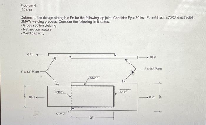 Solved Determine the design strength ϕ Pn for the following | Chegg.com