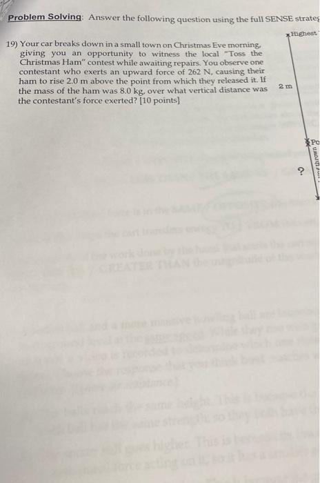 Solved Problem Solving: Answer the following question using | Chegg.com