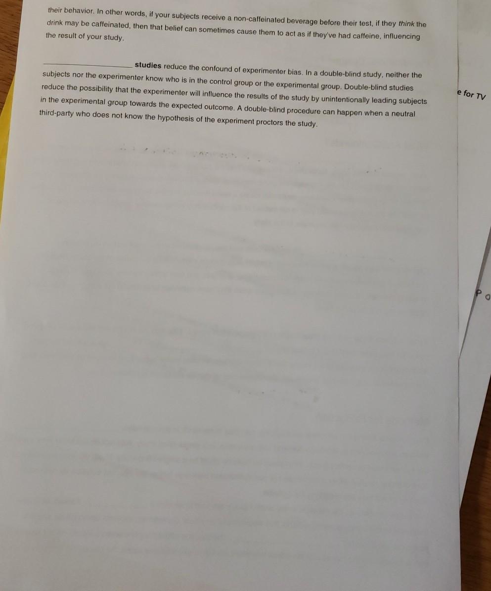 Solved Chapter 11: More on Experiments: confounding and | Chegg.com