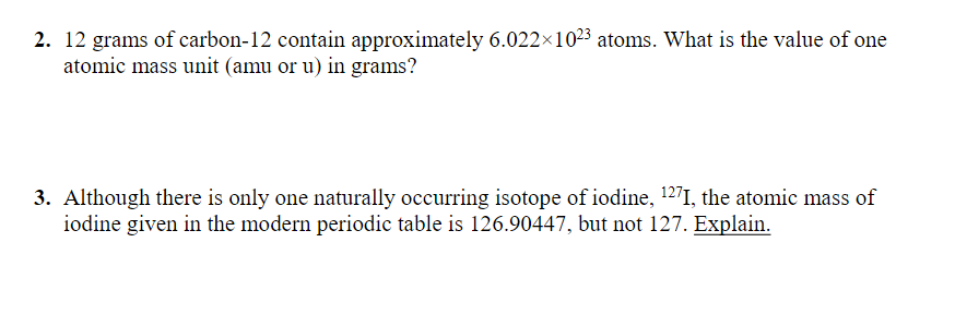 Solved 12 ﻿grams of carbon-12 ﻿contain approximately | Chegg.com