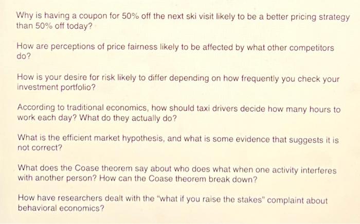 Solved Based on the Book "Misbehaving: The Making of | Chegg.com