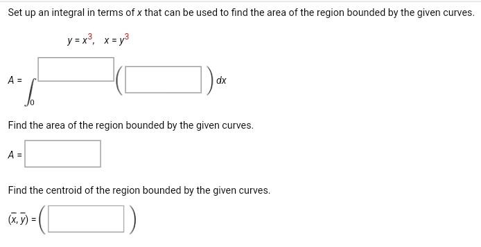 Solved Set up an integral in terms of x that can be used to | Chegg.com