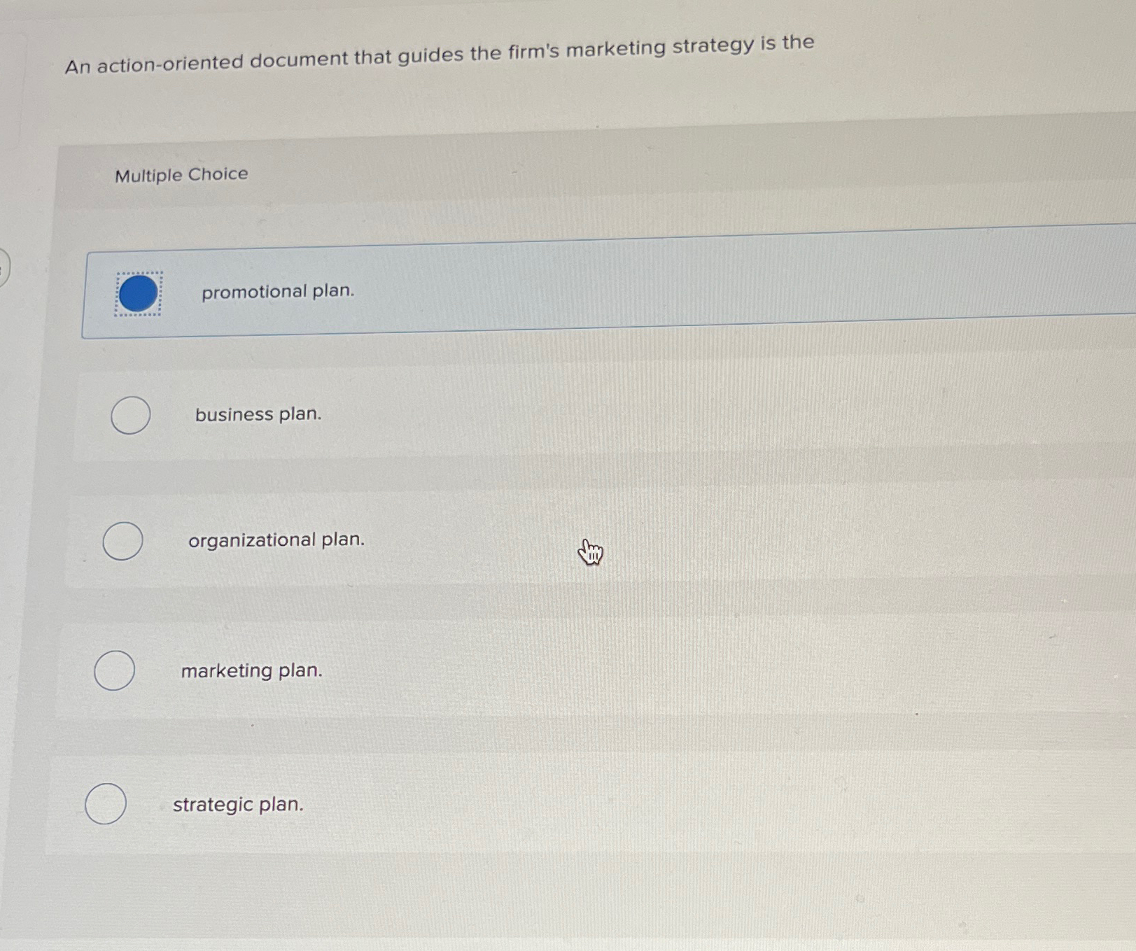 Solved An action-oriented document that guides the firm's | Chegg.com